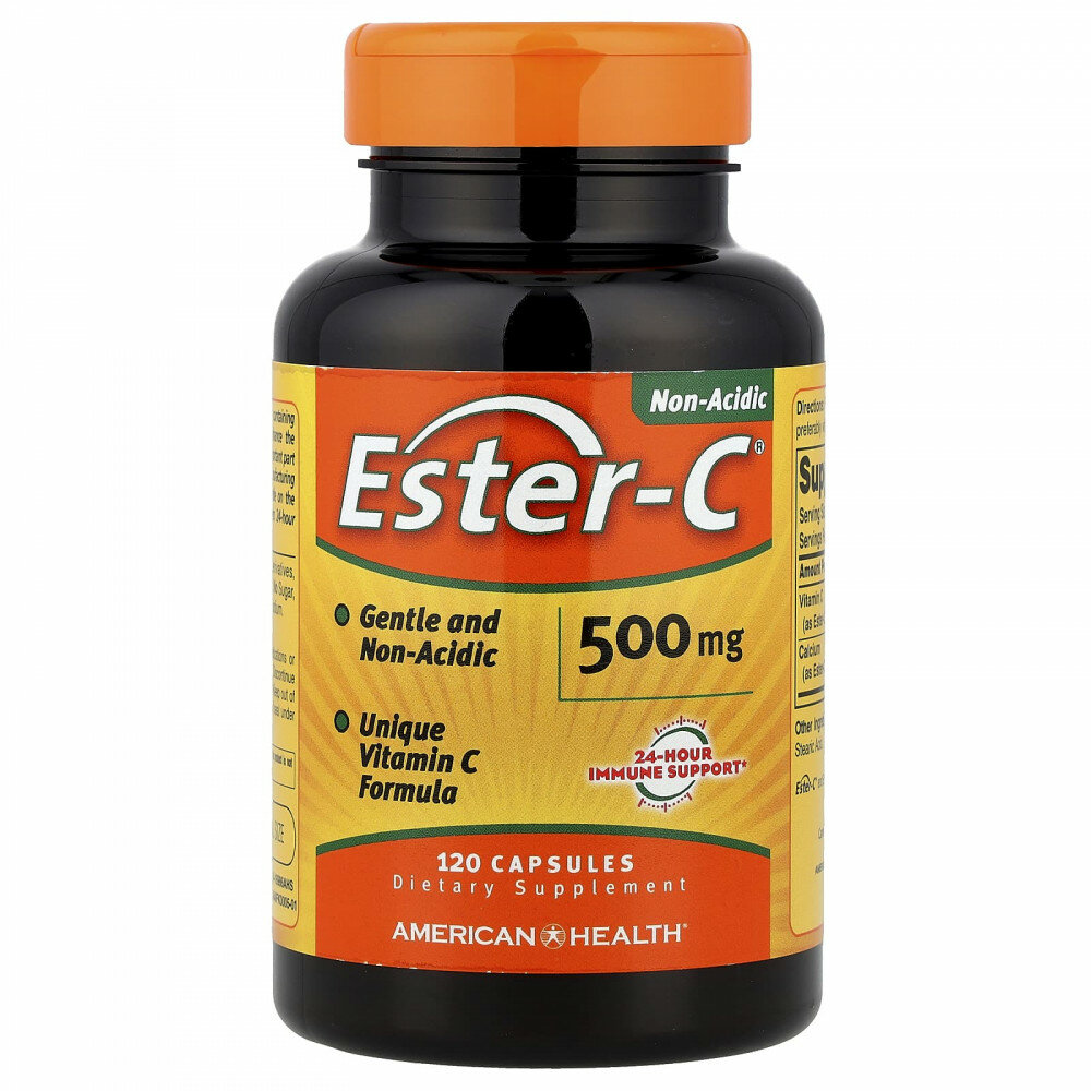 American Health, Ester C, 500 мг, 120 капсул