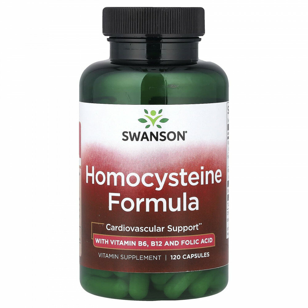 Swanson Vitamins, Формула гомоцистеина, 120 капсул