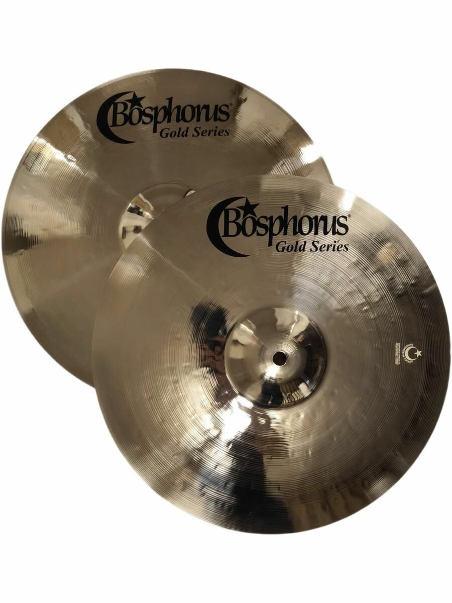 Тарелки для барабанов Bosphorus Gold Hi-Hat 14", ручная работа.