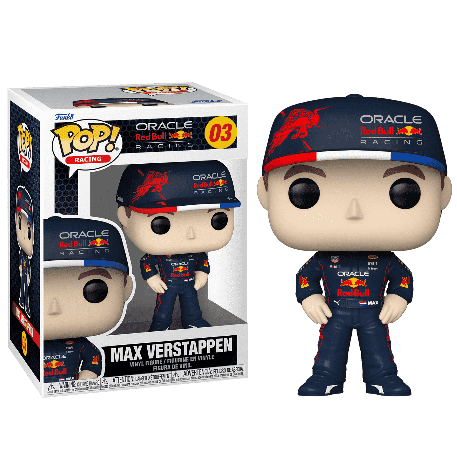 Фигурка Funko POP! Racing: Formula 1 - Max Verstappen 72217 (03) Макс Ферстаппен - Формула 1 — фото 1