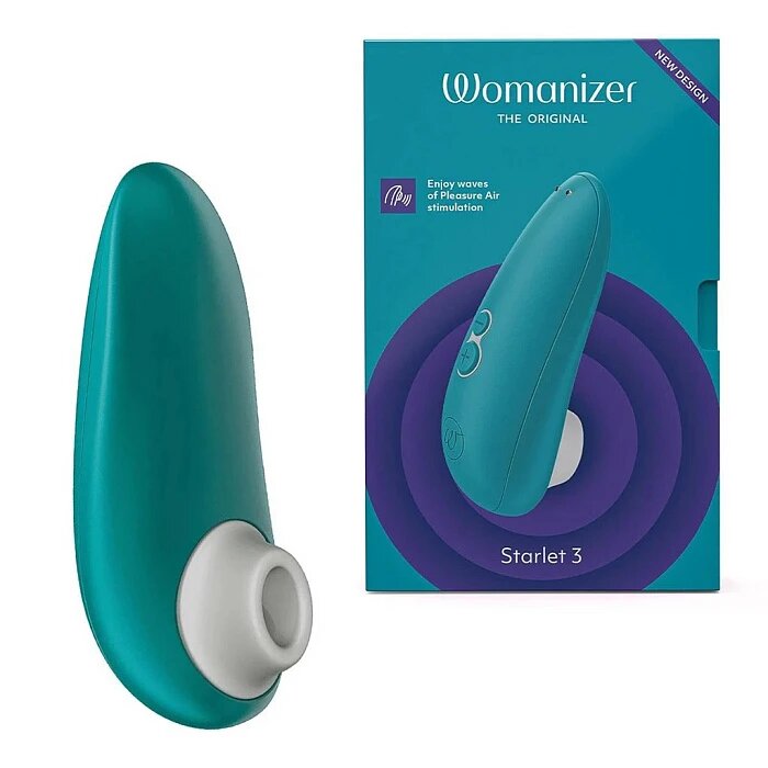 Бесконтактный клиторальный стимулятор «Womanizer Starlet 3» бирюзовый