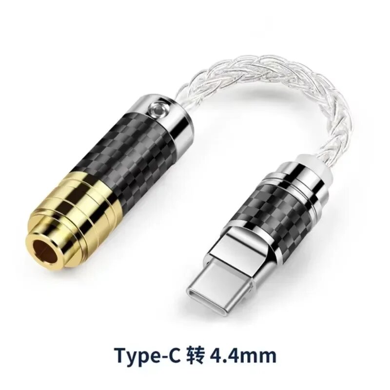 Адаптер USB Type-C на 4.4 мм для наушников, серебро