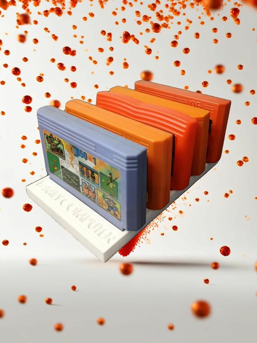 Подставка для игр картриджей Dandy / NES на 5 слотов