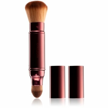 Кисть косметическая Notino Elite Collection 2 in 1 Face Brush, металлический чехол, 8,1 2,4 17,2 см
