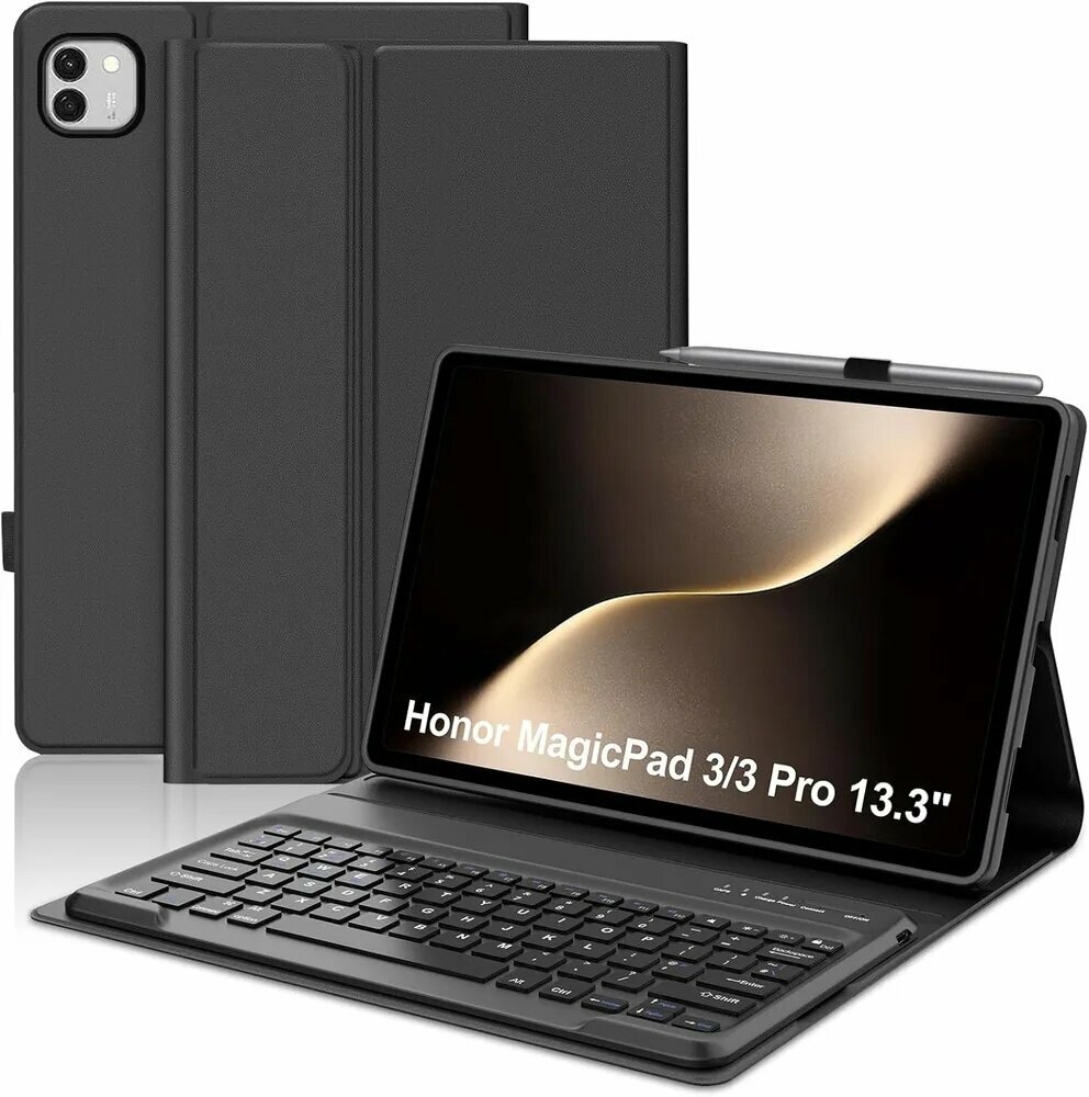 Чехол с клавиатурой для HONOR MagicPad 3 (13.3 дюйма) / HONOR MagicPad 3 Pro (13.3 дюйма) (русская клавиатура)