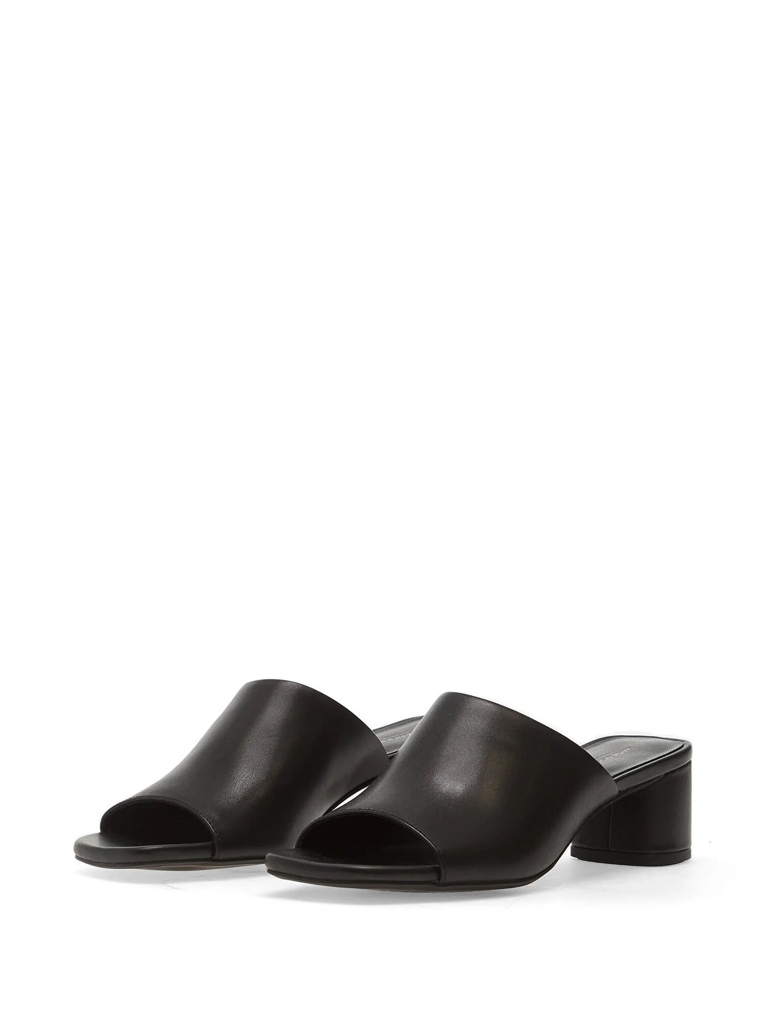 Мюли VAGABOND 45mm leather heeled mules, размер 36 EU, черный — фото 1