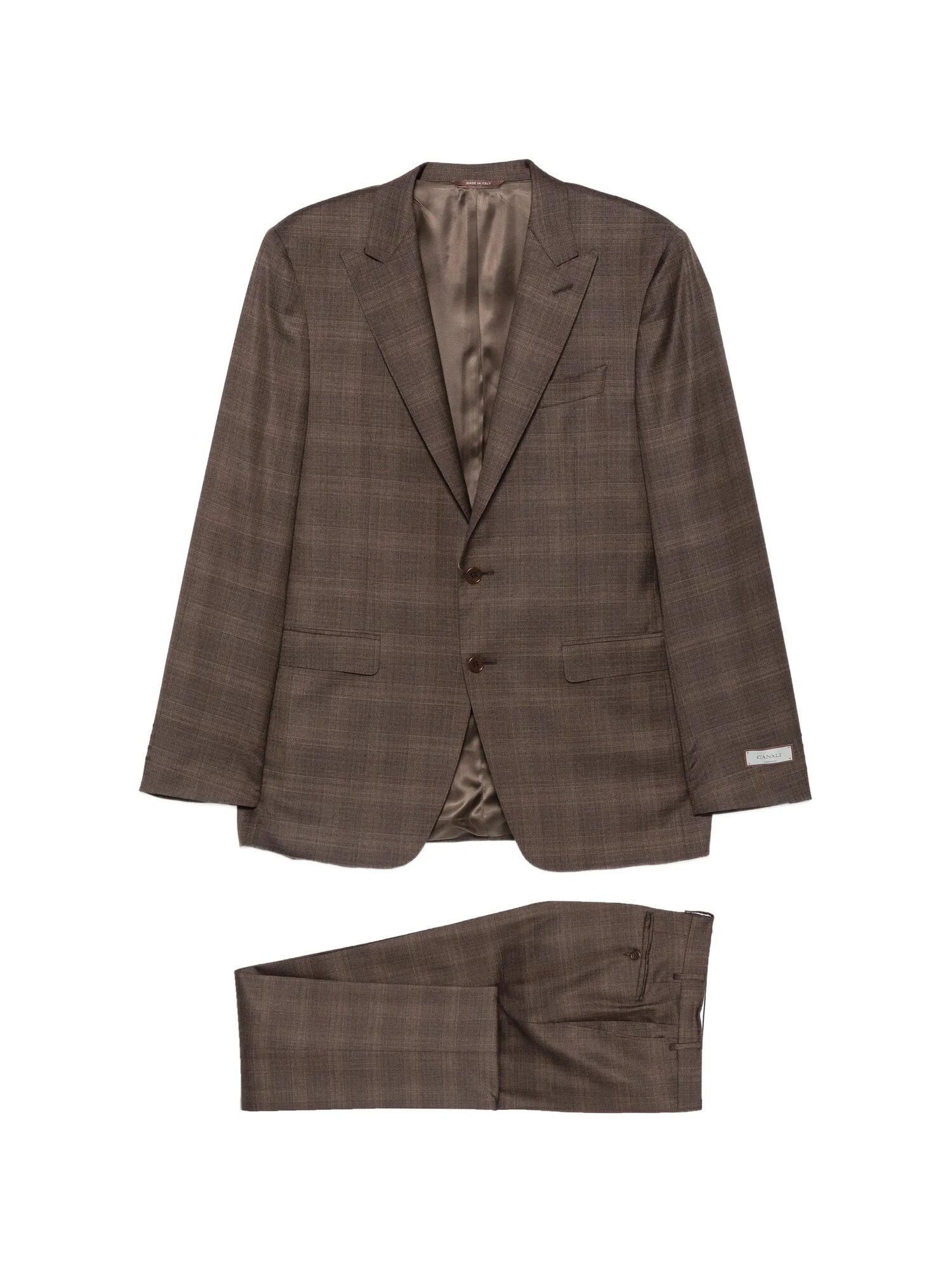 Комбинезон Canali Checked suit, размер 54, brown