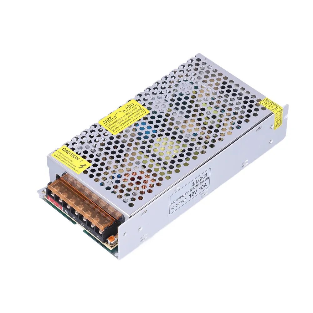 ИП S-120-12, AC110/220V, DC12V 10A, для LED и камер