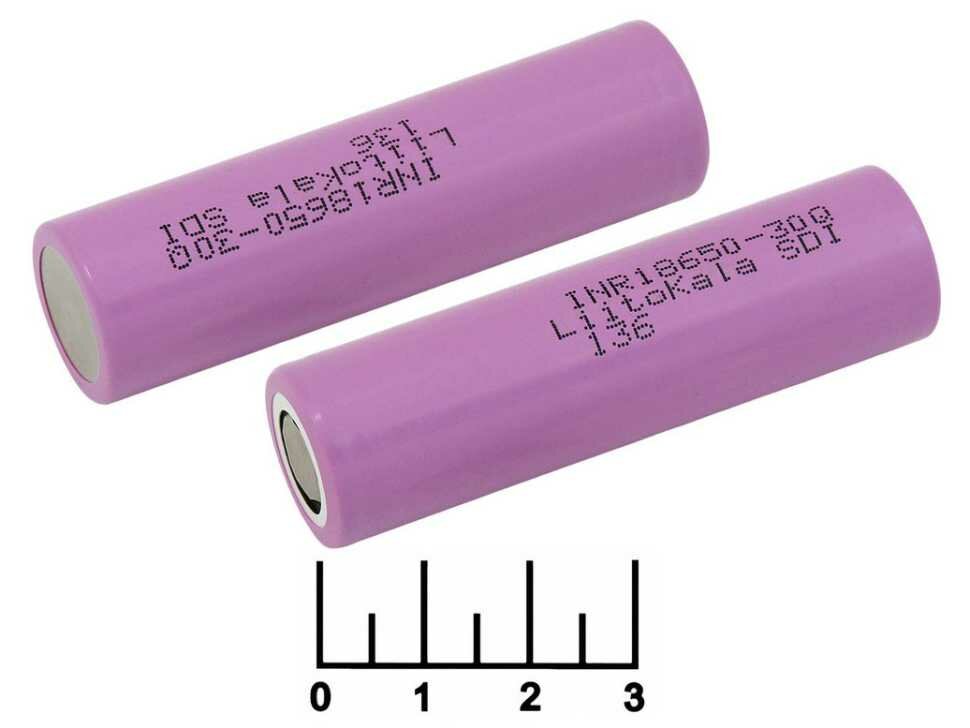 Аккумулятор 3.7V 3A 18650 LiitoKala INR18650-30Q