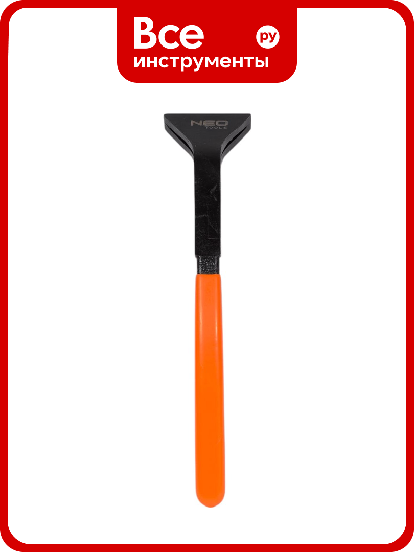 Изогнутые клещи NEO Tools 45' 31-075 профессиональный кровельный инструмент с оранжевой ПВХ‑ручкой и губкой