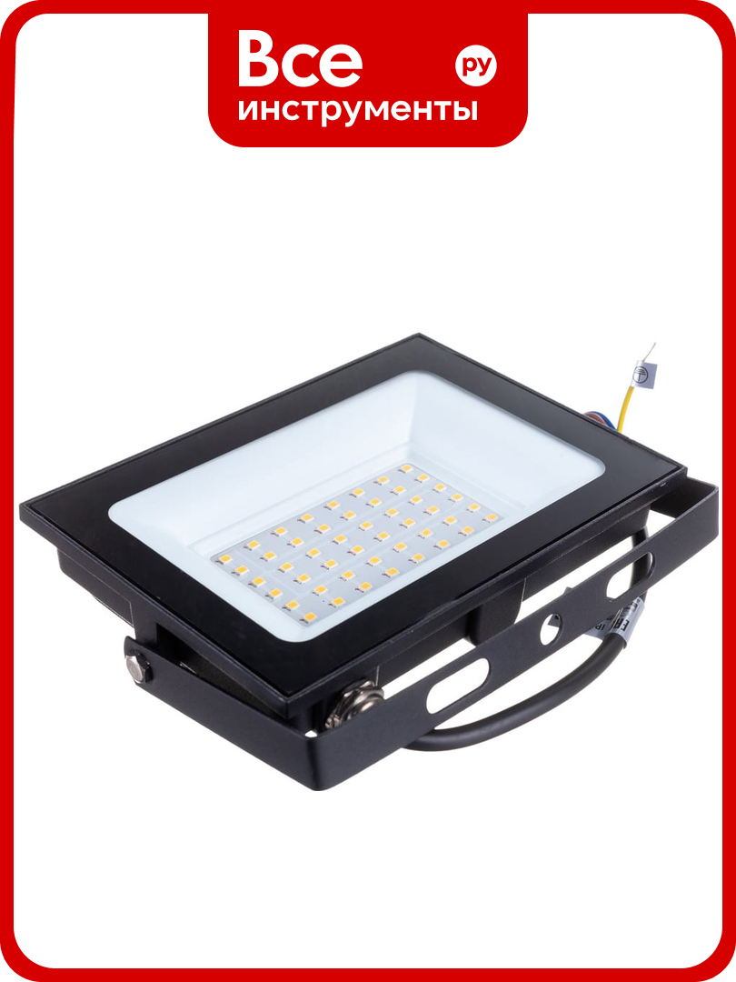 Светодиодный прожектор Uniel 50W 3000K IP65 200-250В BLACK ULF-F21 UL-00007733 для питания светодиодных систем