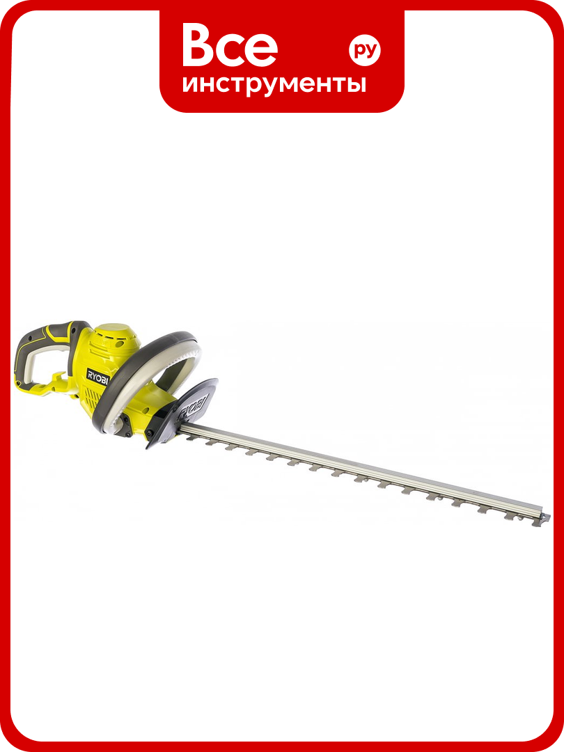 Электрический кусторез Ryobi RHT5150, бытовой класс, щеточный двигатель, двусторонний нож для кустарников