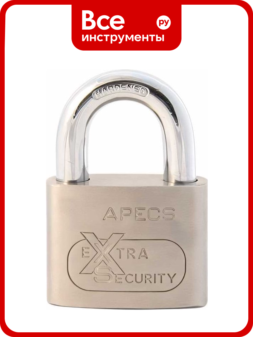 Замок навесной Apecs Premier PDS-XS-60 26839 антивандальная защита, влагозащищенный корпус, закалённая стальная дужка