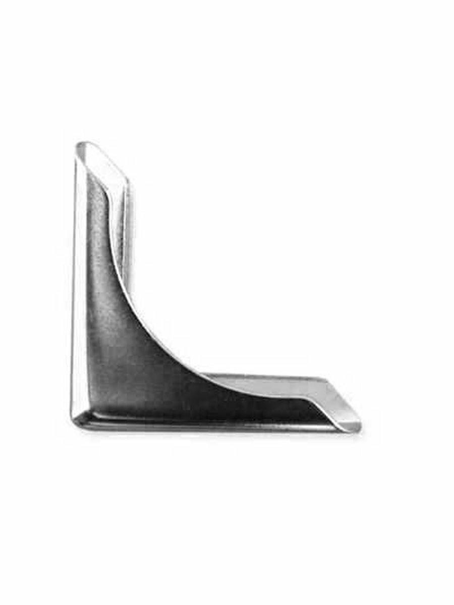 Уголок декоративный 22 HPML QUARTER MOON, 4.0 mm (серебро) (20 шт)
