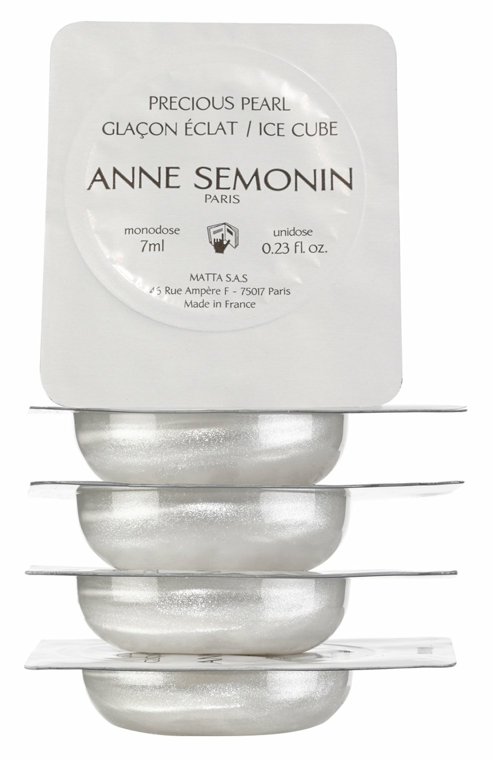 Жемчужные кубики льда для тонуса и сияния кожи (6x7ml) Anne Semonin