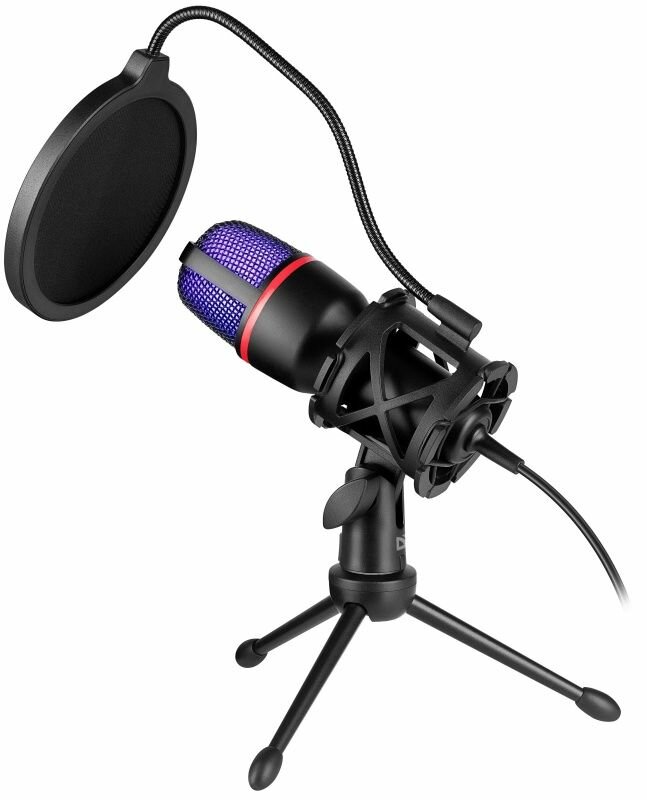 Микрофон Defender Forte GMC 300 USB, черный