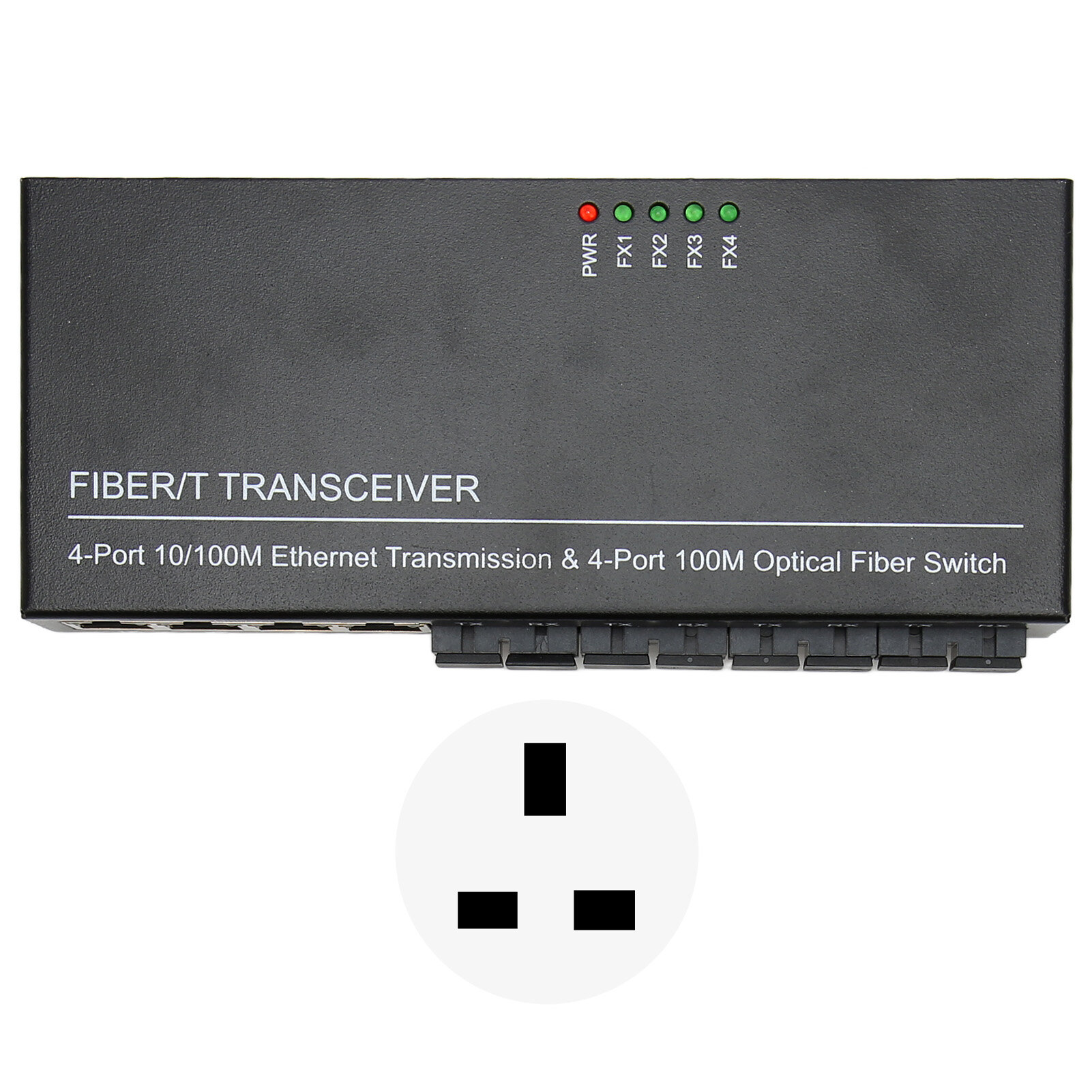 Оптический ethernet коммутатор 8 портов 10 100 мбит с tx1310 нм полный полудуплексный конвертер медиа для сети 240 в вилкой uk