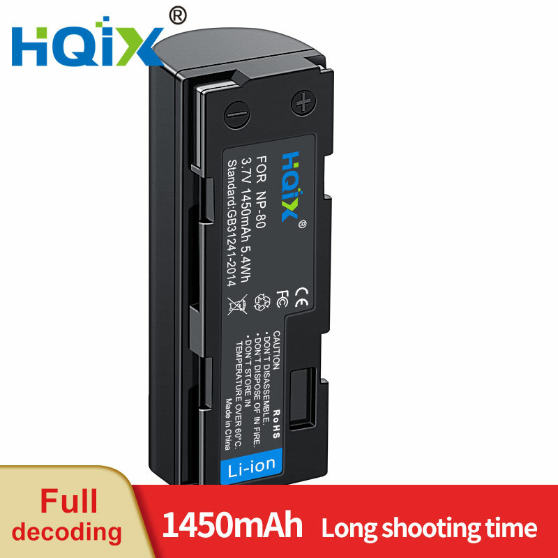 HQIX для Fujifilm FINEPIX 1700Z 2700 2900Z 4800 4900 6800 6900 ZOOM камера NP-80 зарядное устройство Аккумулятор