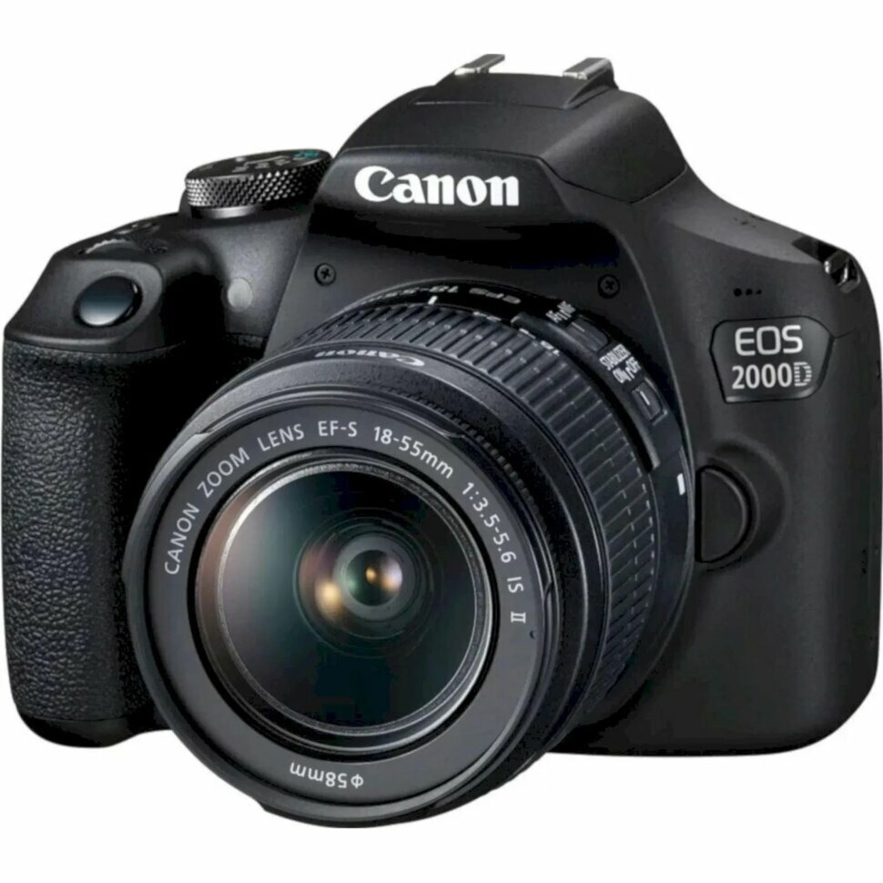 Фотоаппарат CANON EOS 2000D Kit + EF-S 18-55 IS II, 1699307