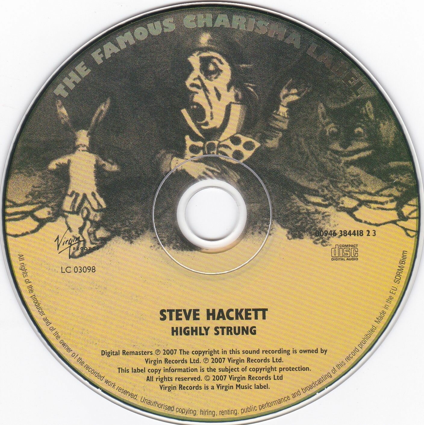 Steve Hackett (ex. Genesis) - Highly Strung, 2007, 12-page, CD-Аудио — фото 1