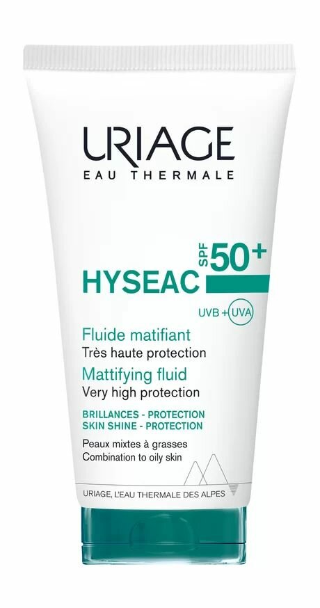 Uriage Матирующая эмульсия Hyseac Matifyng Fluid SPF50+, 50 мл
