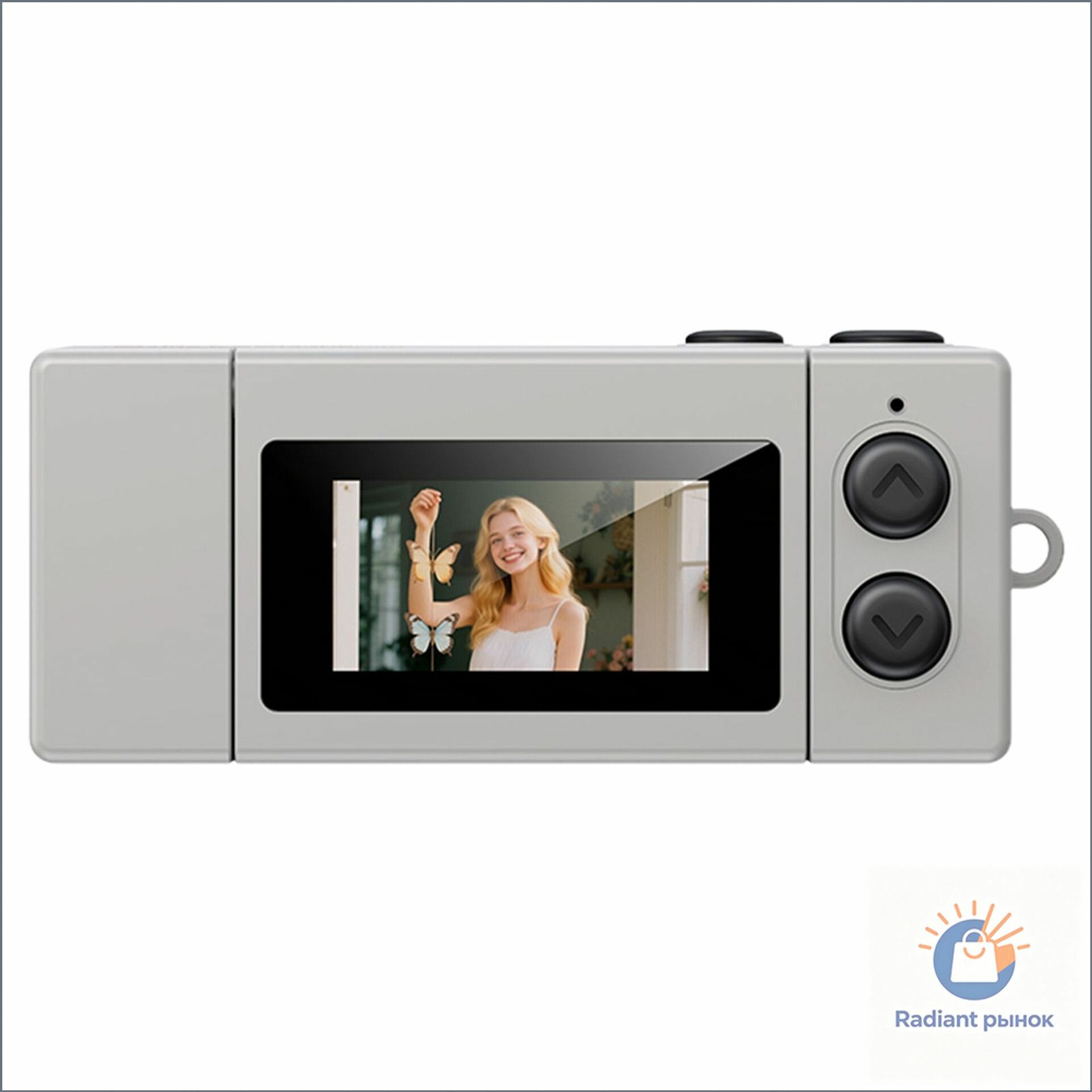 Мини-камера-брелок LK-030 с поворотным экраном, 720P, 0,96 дюйма, USB-C