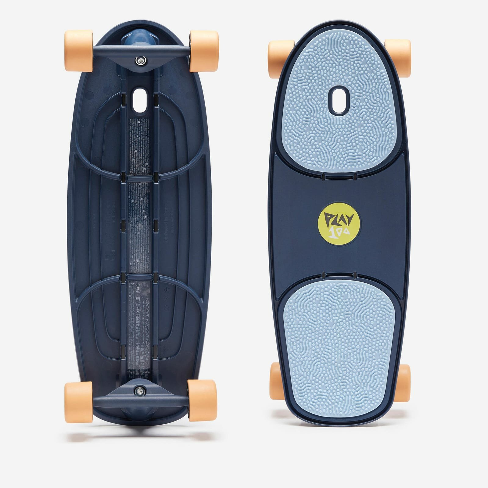 DECATHLON скейтборд decathlon oxelo play 100, голубая сталь/мечтательный голубой