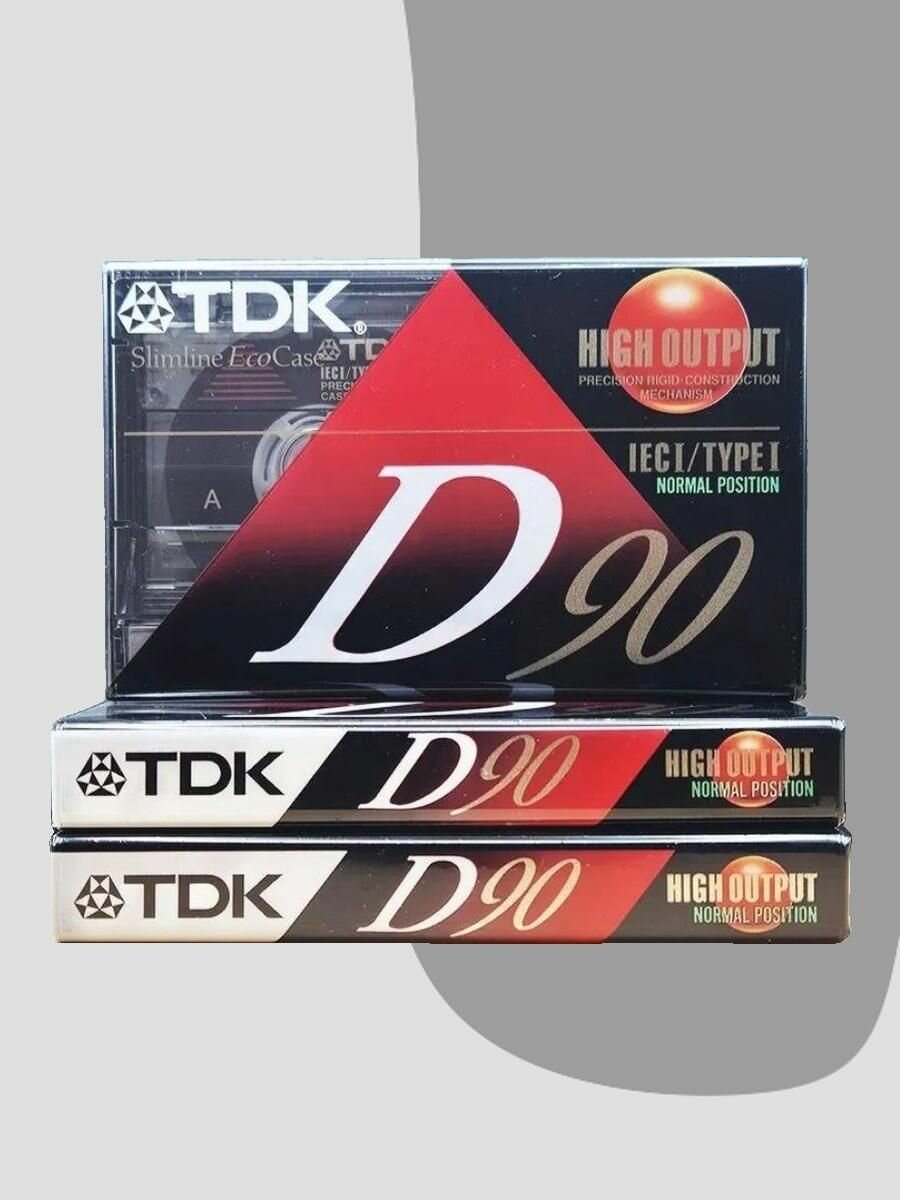 Аудиокассета TDK D90 1992г (1 шт)