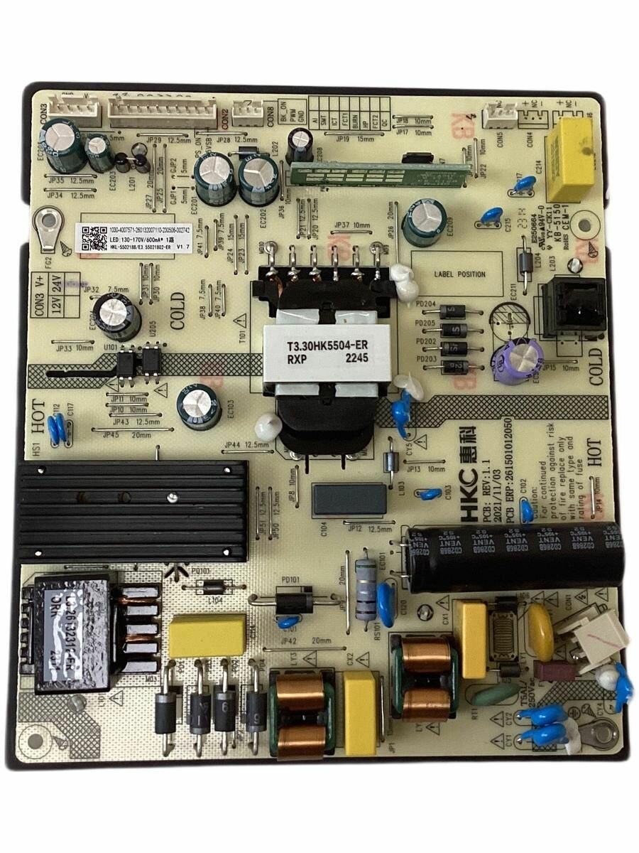 Блок питания (HKL-550218B), для ТВ HAIER 50SmartTVAXPro