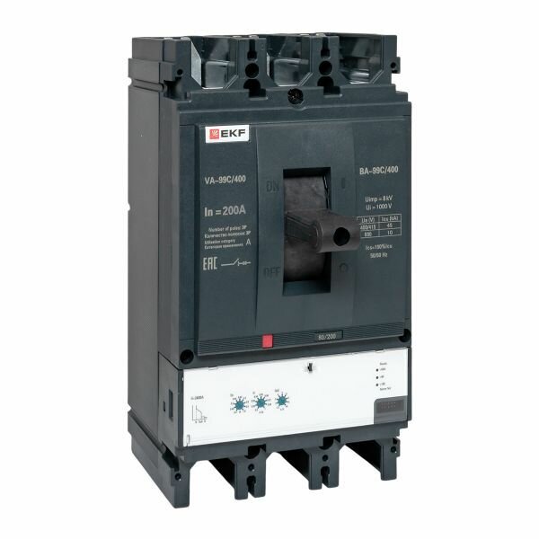 Выключатель автоматический 3п 400/200А 45кА ВА-99C Compact NS PROxima EKF mccb99C-400-200