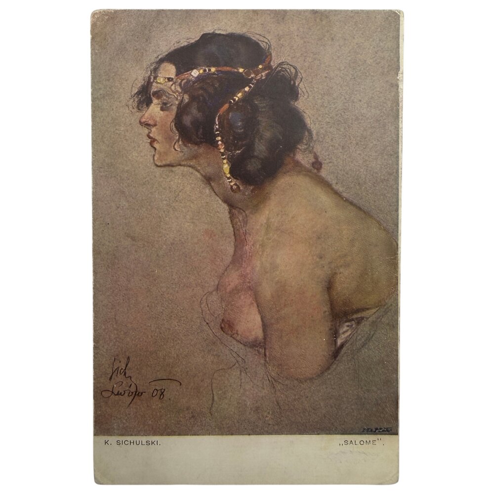 Почтовая открытка "Сихульский - Саломея" 1905-1915 гг. Австро-Венгрия