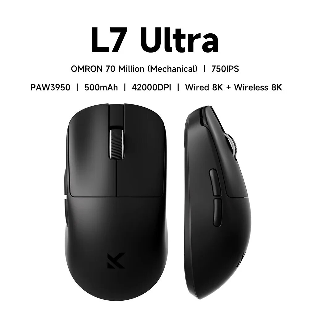 L7 Ultra Black Беспроводная игровая мышь