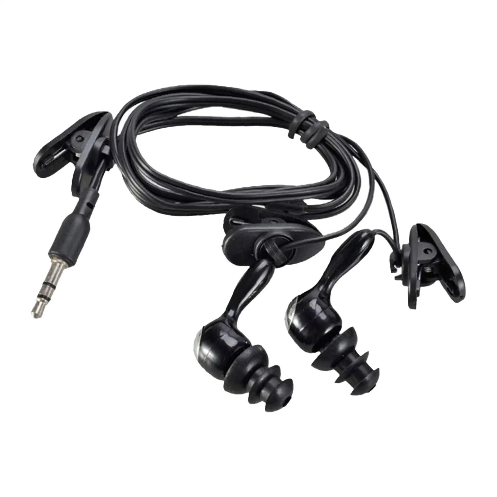 Водонепроницаемые проводные наушники Metal IPX8 Black