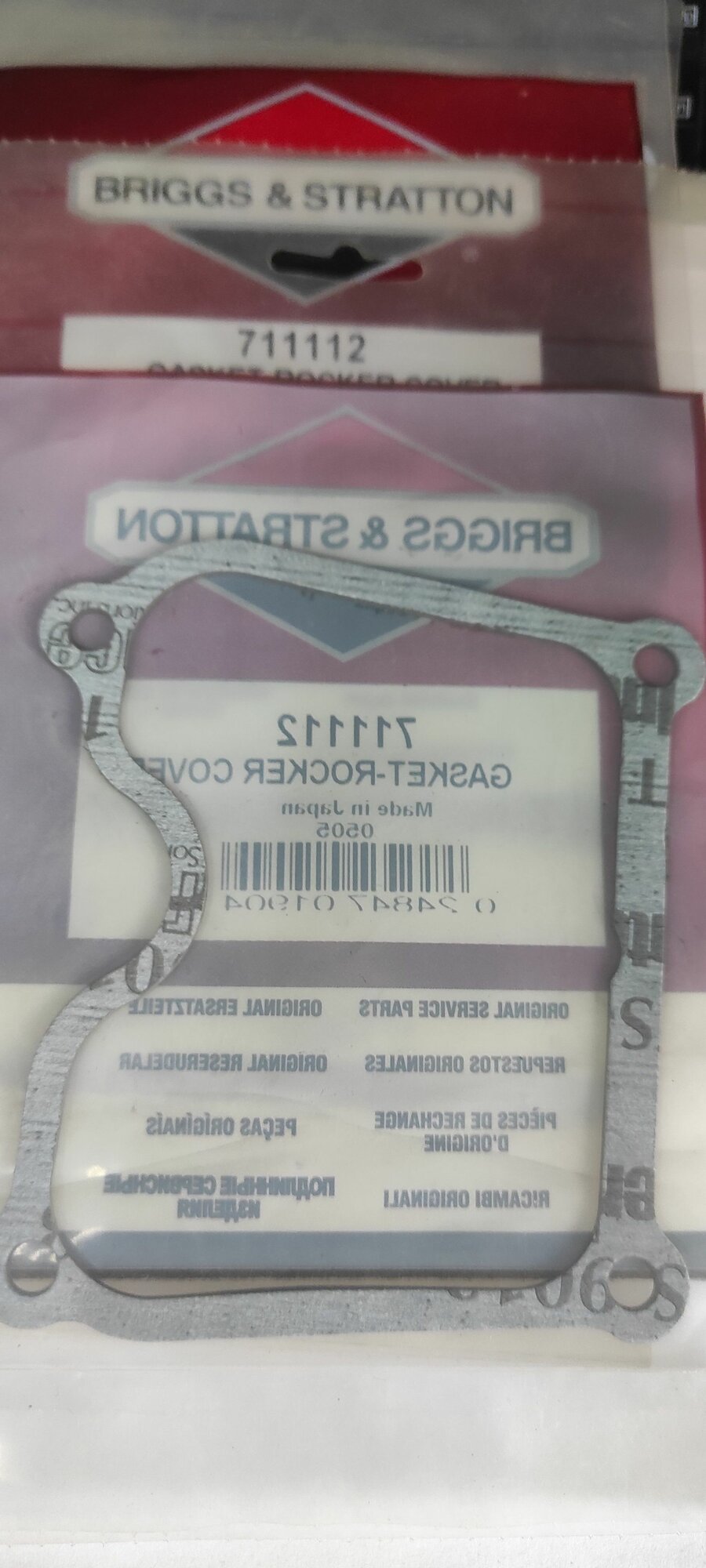 Прокладка клапанной крышки Briggs&Stratton 711112