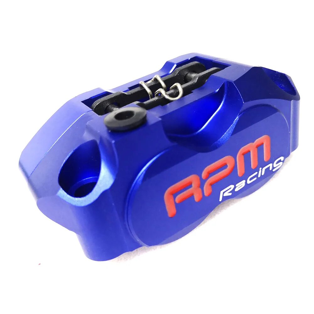 Тормозной суппорт RPM Racing, синий, 4 поршня, 82 мм