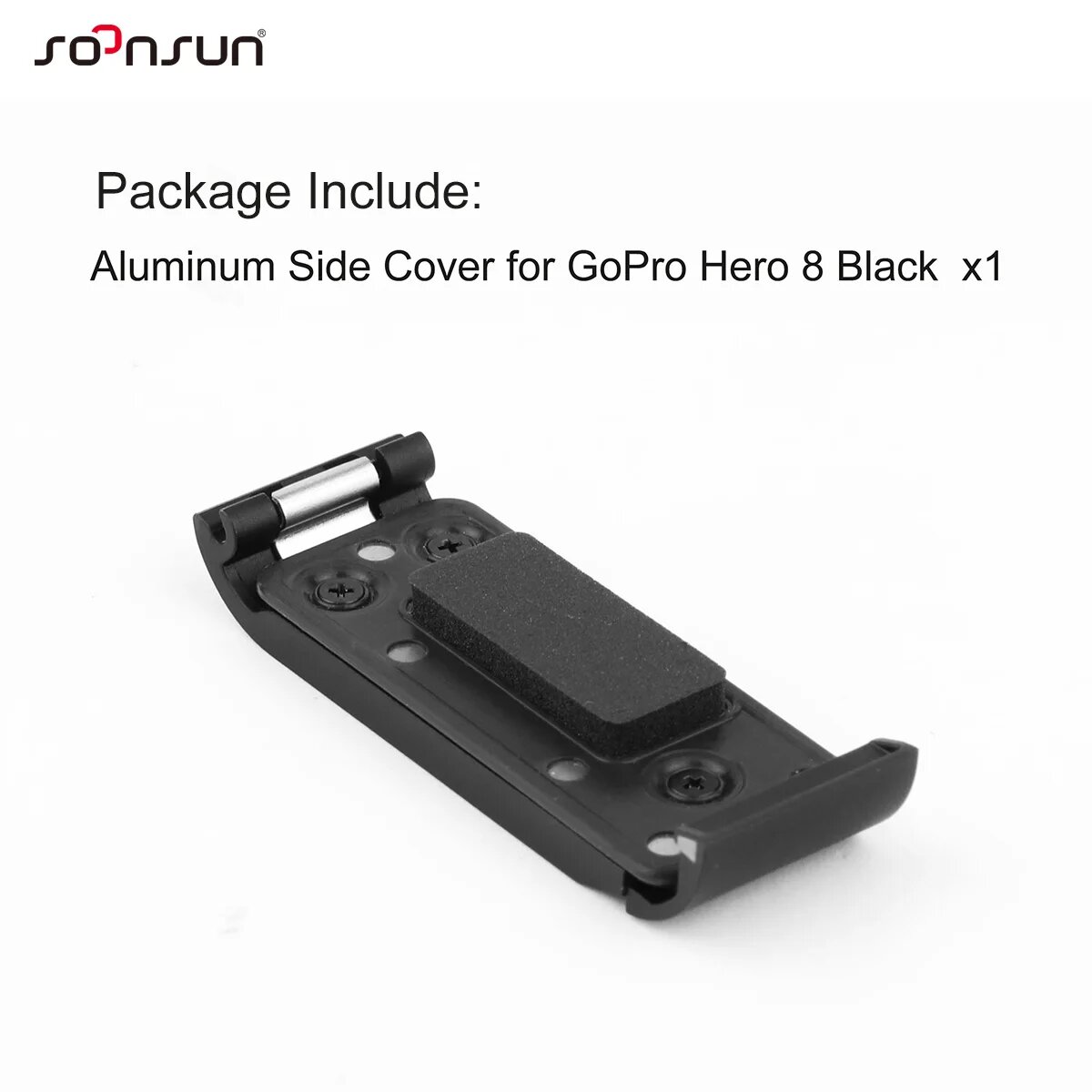 SOONSUN Водонепроницаемая боковая крышка для GoPro Hero 8 черный 10 м водонепроницаемая дверь Go Pro 8 аксессуары сменная Крышка батарейного отсека