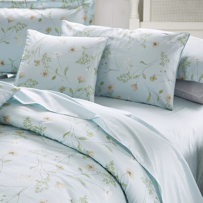 Набор подушек Misha Blue 48x74 см, хлопковые чехлы из 60-нитевой сатина, премиум качество