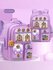 Babilu Рюкзак для девочек школьный 39x30x16см Фиолетовый школьный рюкзак Capybar...