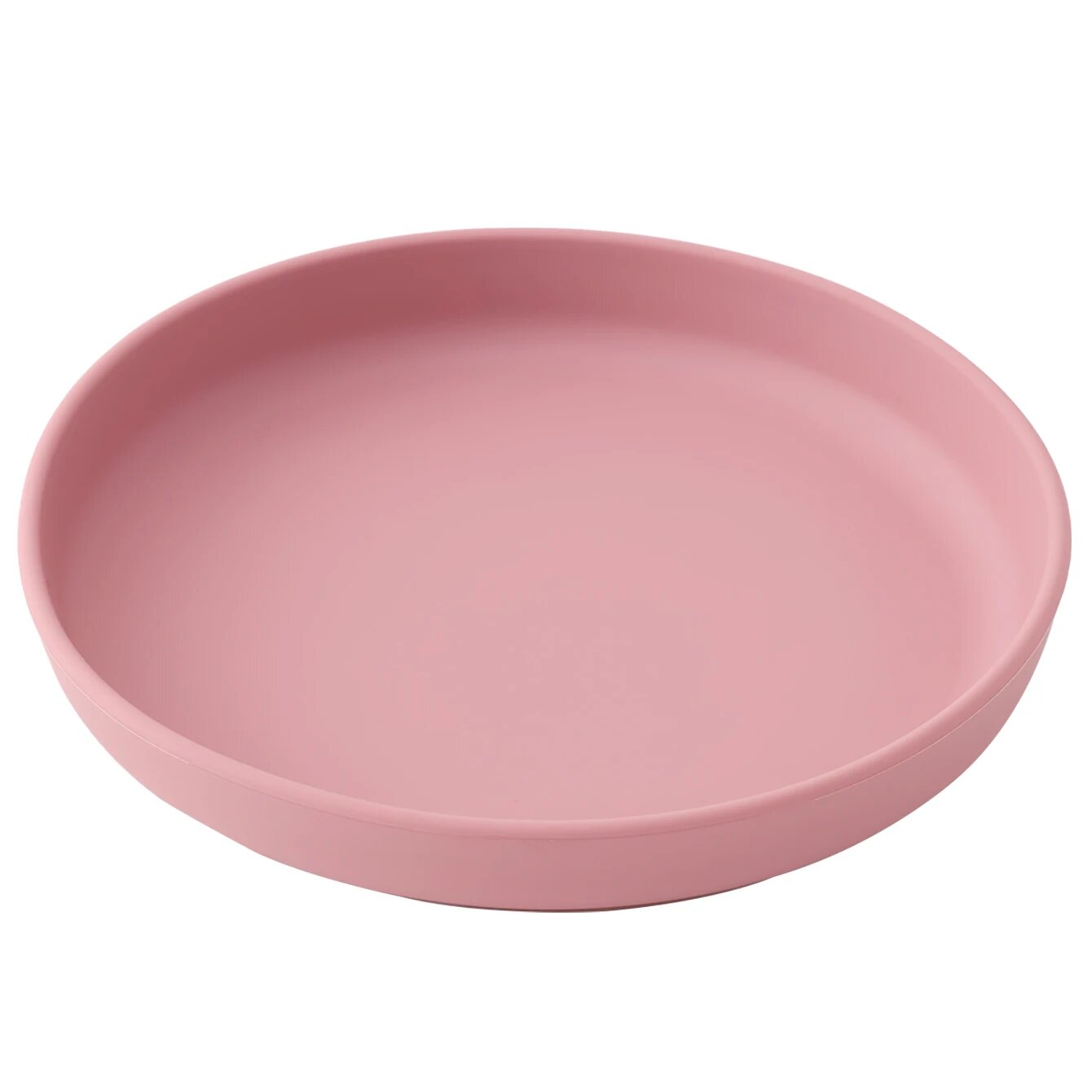 Детская силиконовая тарелка, Розовый, 10-powder Rose