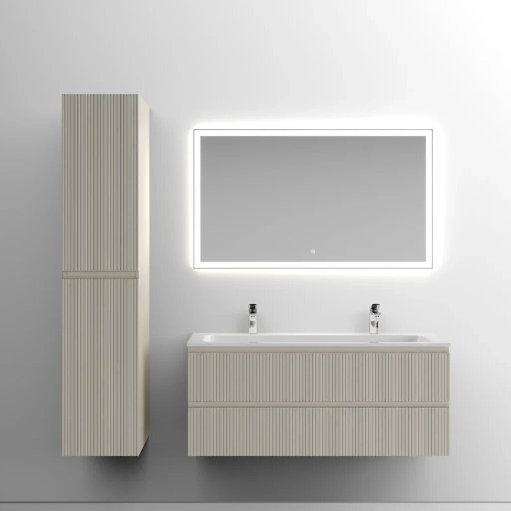 Мебель для ванной комнаты Sancos Snob T 120 см, beige soft, раковина CN7016