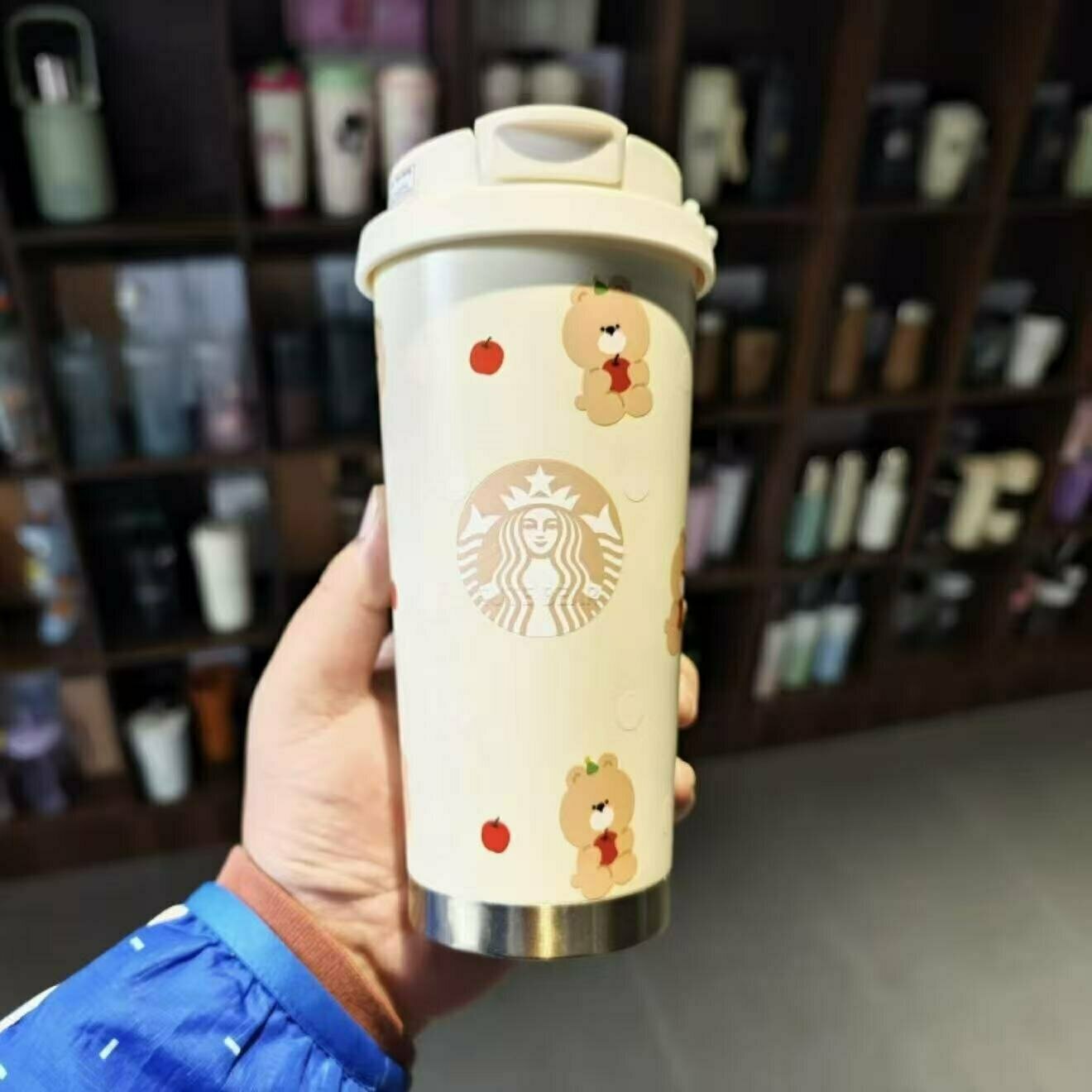 Новая культовая автомобильная термокружка Starbucks из нержавеющей стали, 520 мл.