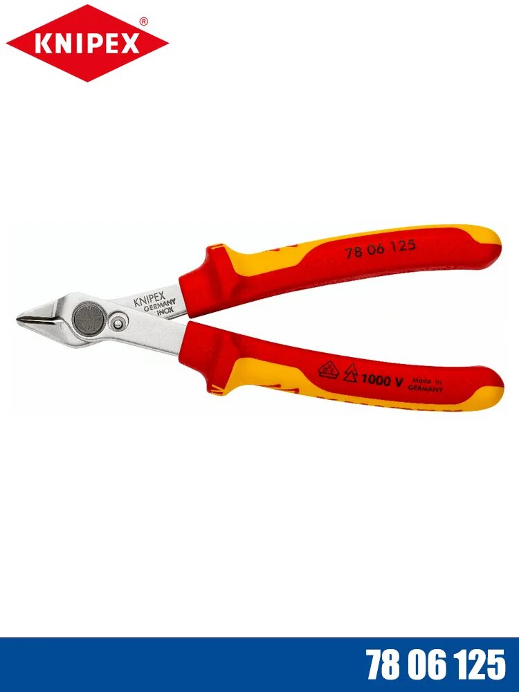 KNIPEX 7806125 VDE, Электронные сверхпрочные ножи надежный ручной инструмент.