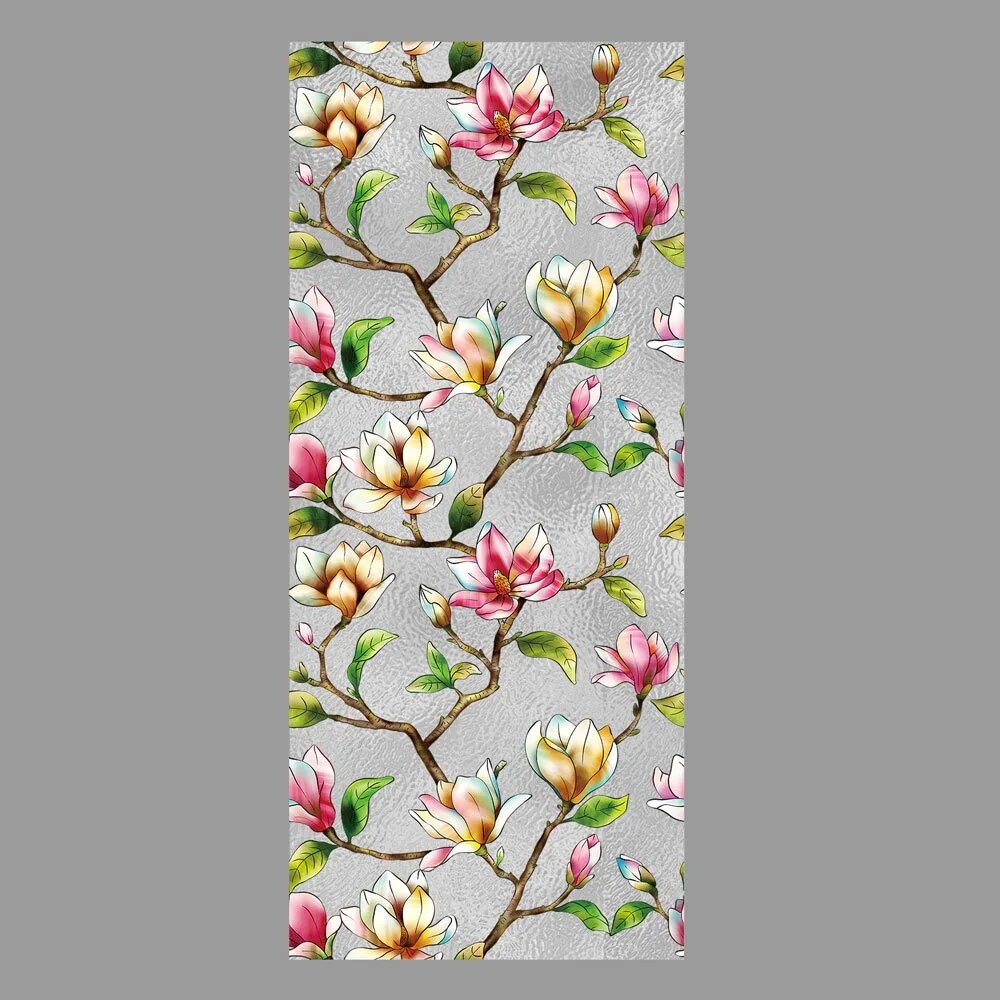 Наклейка на окно с цветами, 43*100 см, цвет 8