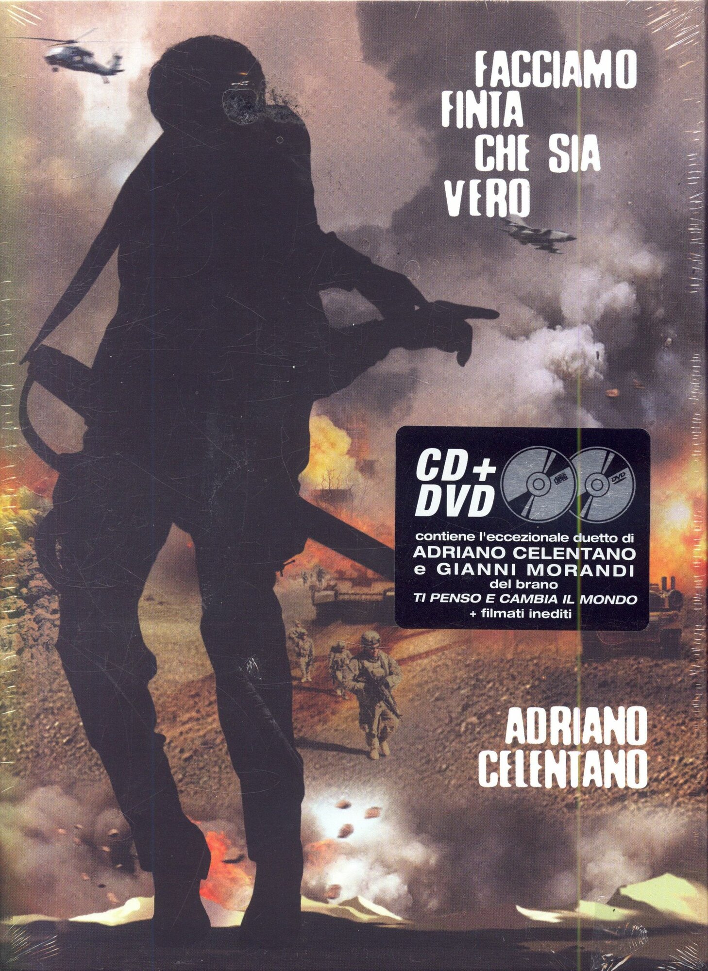 Adriano Celentano. Facciamo Finta Che Sia Vero, CD+DVD (EU, Clan Celentano, CLN 2107, 2012, новый импортный диск в заводской упаковке) CD