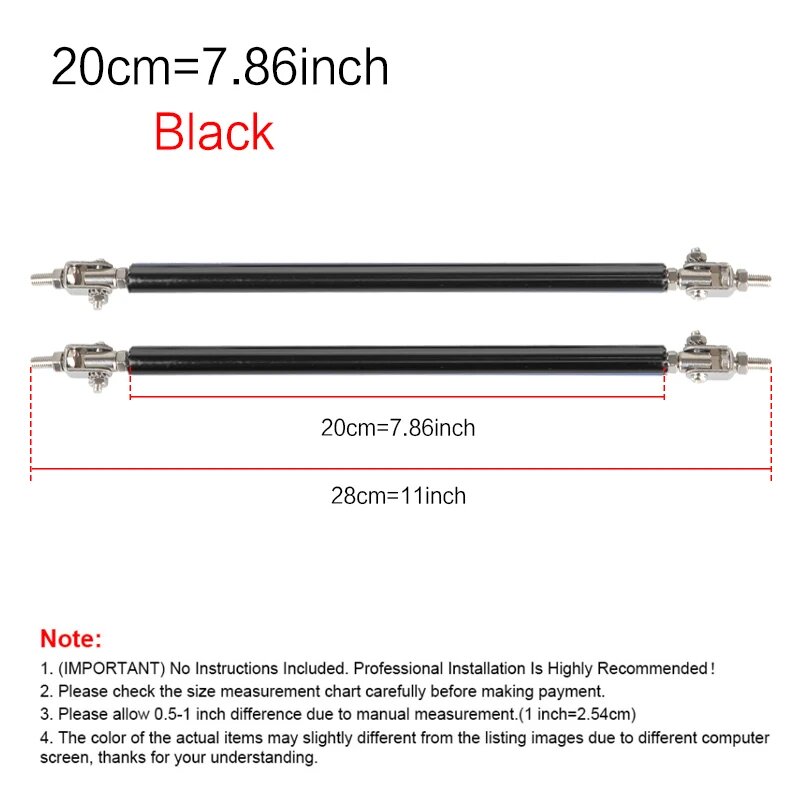 Сплиттеры для гоночных авто, 20cm-Black