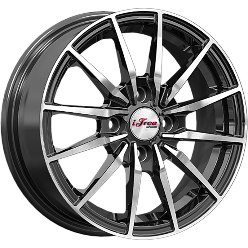 Литой колесный диск iFree Финчер (КС1119) 5,5x14/4x108 ET35 D63,35 Блэк Джек