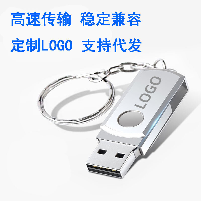 Вращающийся металлический USB-флешка 128GB высокоскоростная для автомобиля китайский стиль бизнес-подарок флеш-память