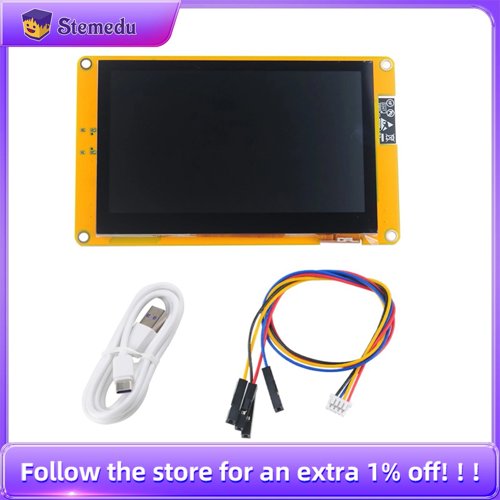 ESP32-S3 IPS TFT ЖК-дисплей 4.3 дюйма стемеду