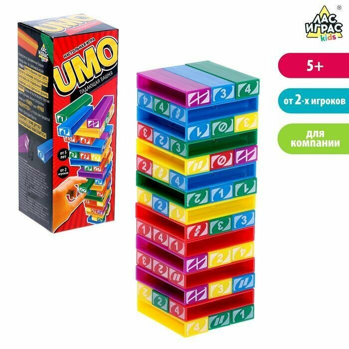 Настольная игра Падающая башня UMO , от 2 игроков, 5+