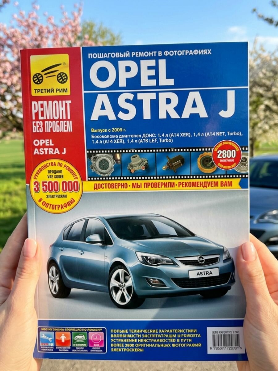 Книга Opel Astra J, руководство по ремонту Опель Астра Джей